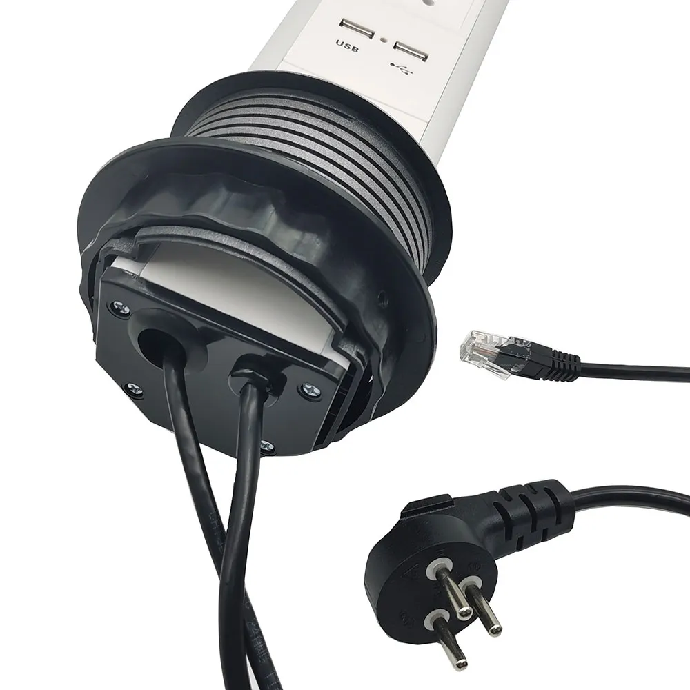 Hidden Smart Outlet: Retractable Kitchen Countertop Power Strip with ...