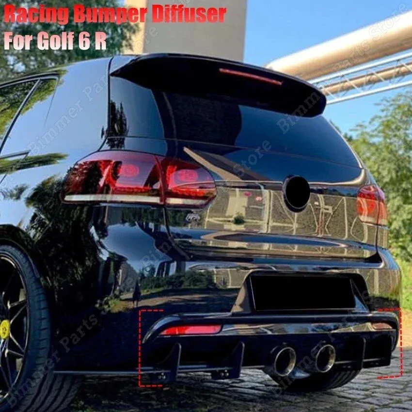 Car Rear Bumper Diffuser Racing Spoiler Lip Splitter For Volkswagen ...