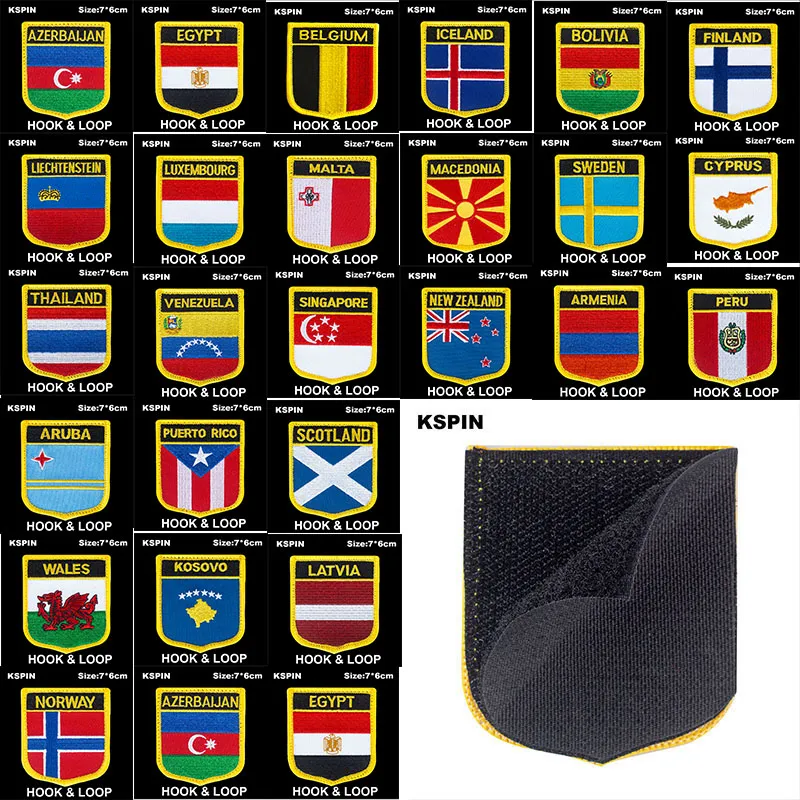 3D Tactical Hook & Loop Patches - Embroidered Armband Stickers for ...