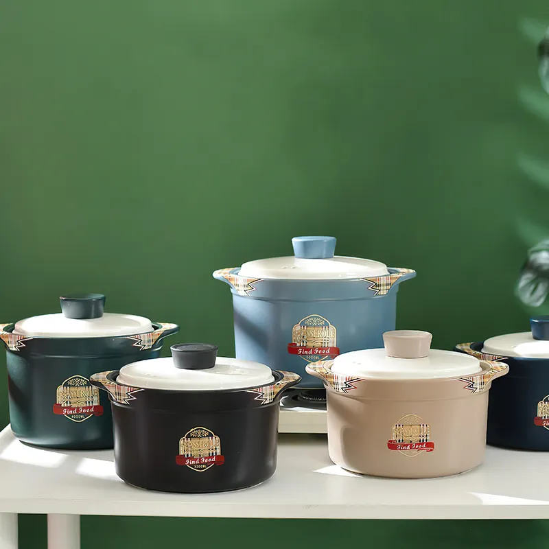 DHgate.com:3-5L Ceramic Casserole Big Soup Pot Cookware Saucepan Pots ...