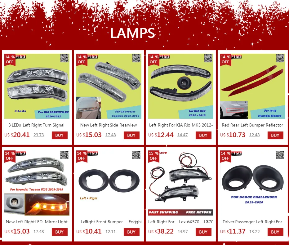 Left Right Rearview Mirror Signal Light Lens for Mercedes Sprinter ...