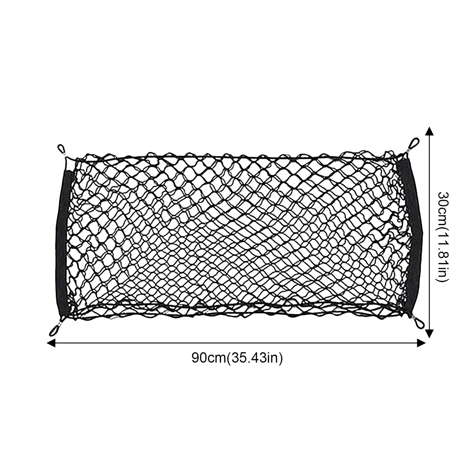 Auto Trunk Storage Elastic Mesh Net - Heavy Duty Car Trunk Organizer ...