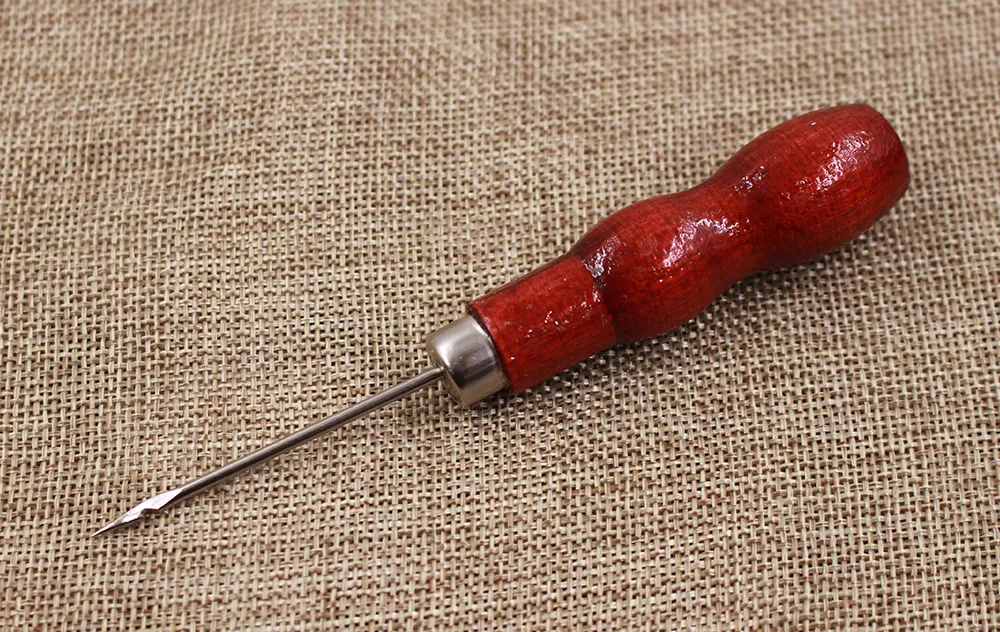 Leather Awl Punch with Steel Hook Tip for Leather Hole Punching and ...
