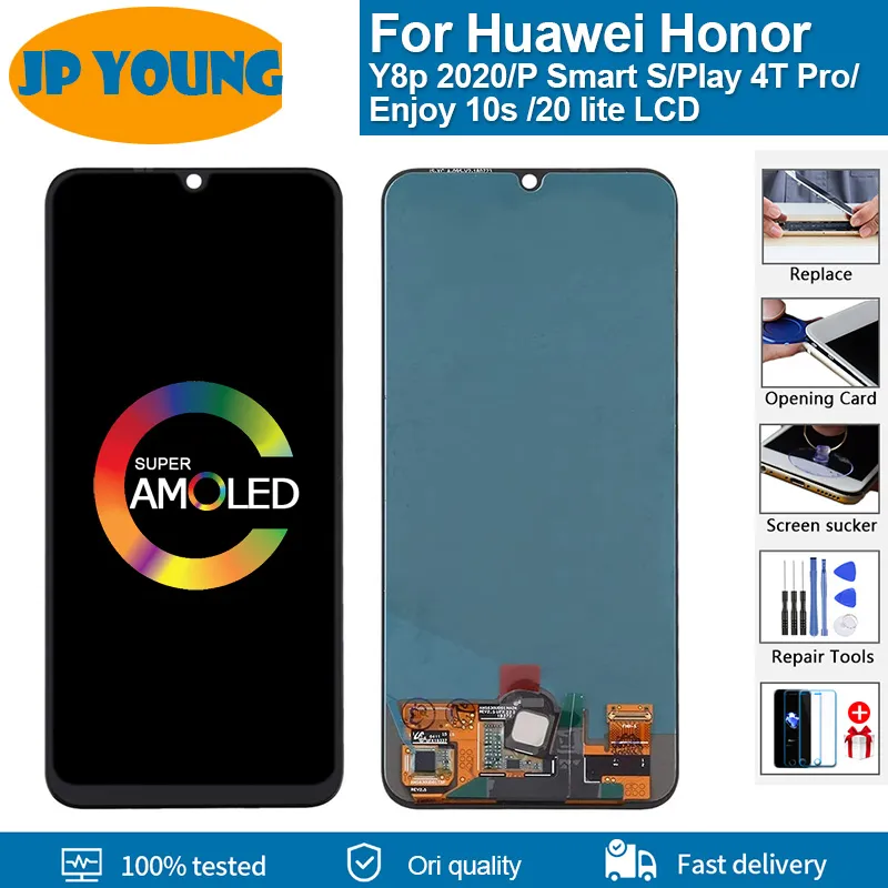 3 Huawei Y8P 2020 LCD Screen with Touch Digitizer, Full HD Assembly for ...