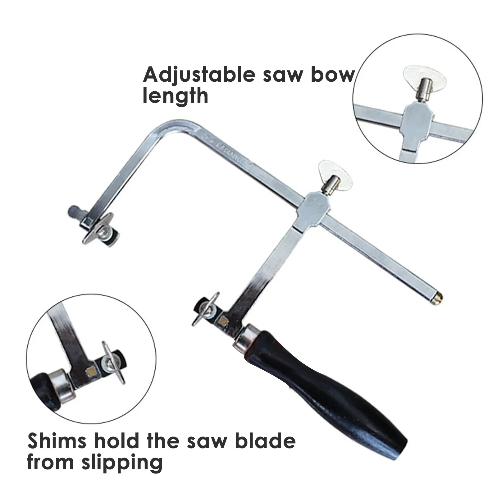 U-Shape Mini Jeweler's Saw with Steel Hacksaw Blades for DIY Jewelry ...
