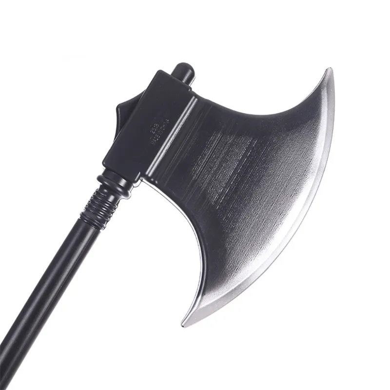Viking Medieval Halloween Stage Huge Props: Red Trident Axe With Three ...