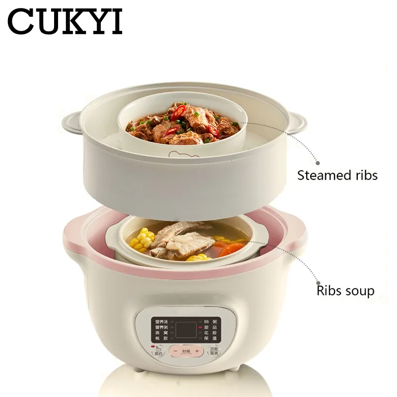 DHgate.com:"1.6L Electric Slow Cooker | Ceramic Pot Casserole ...