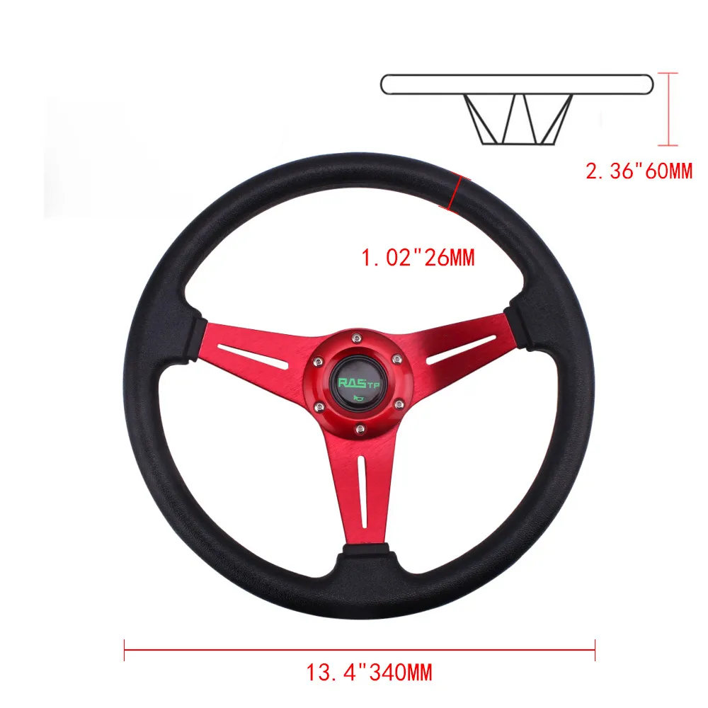RASTP Racing 13 Inch Universal Racing Steering Wheels... From ...