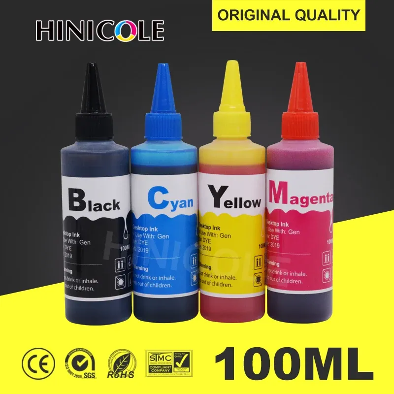 100ml Ink Refill Kit for HP 21 22 301 302 304 121 122 123 650 652 300 ...