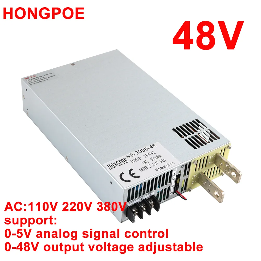 48V Adjustable Power Supply With Analog Signal Control: 110V 380V AC To ...