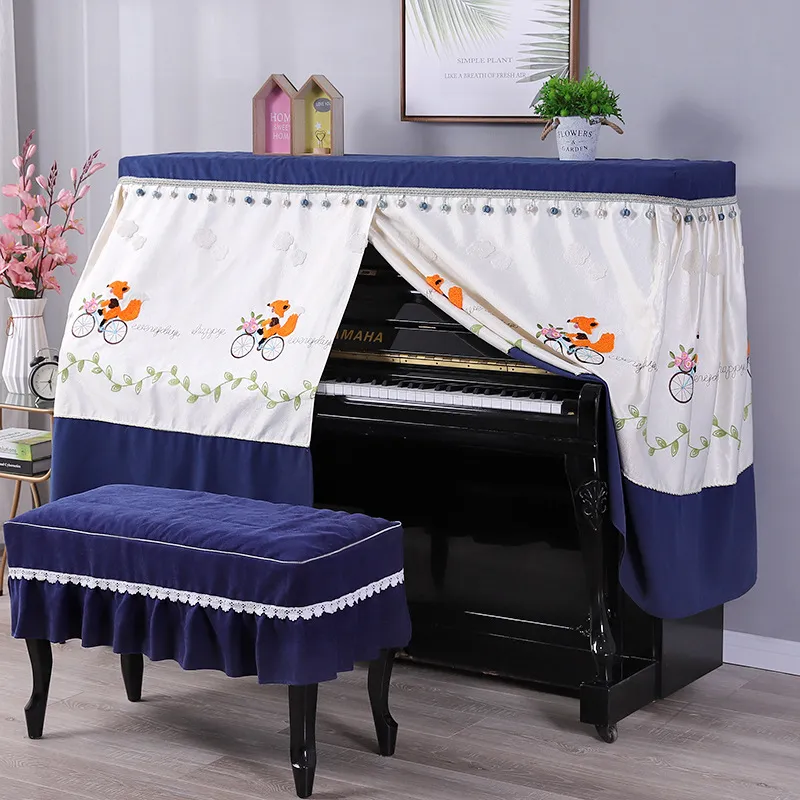 Upright Piano Cover Piano Cover Dust Cover With Stool Cover, Thick ...