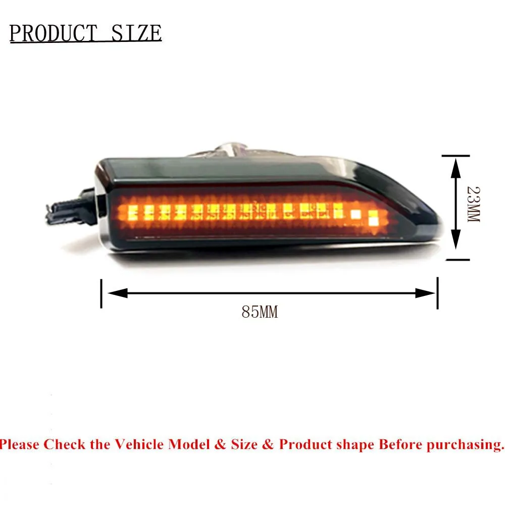 DHgate.com:Dynamic Smoked Lens LED Side Marker Turn Signal Light for ...