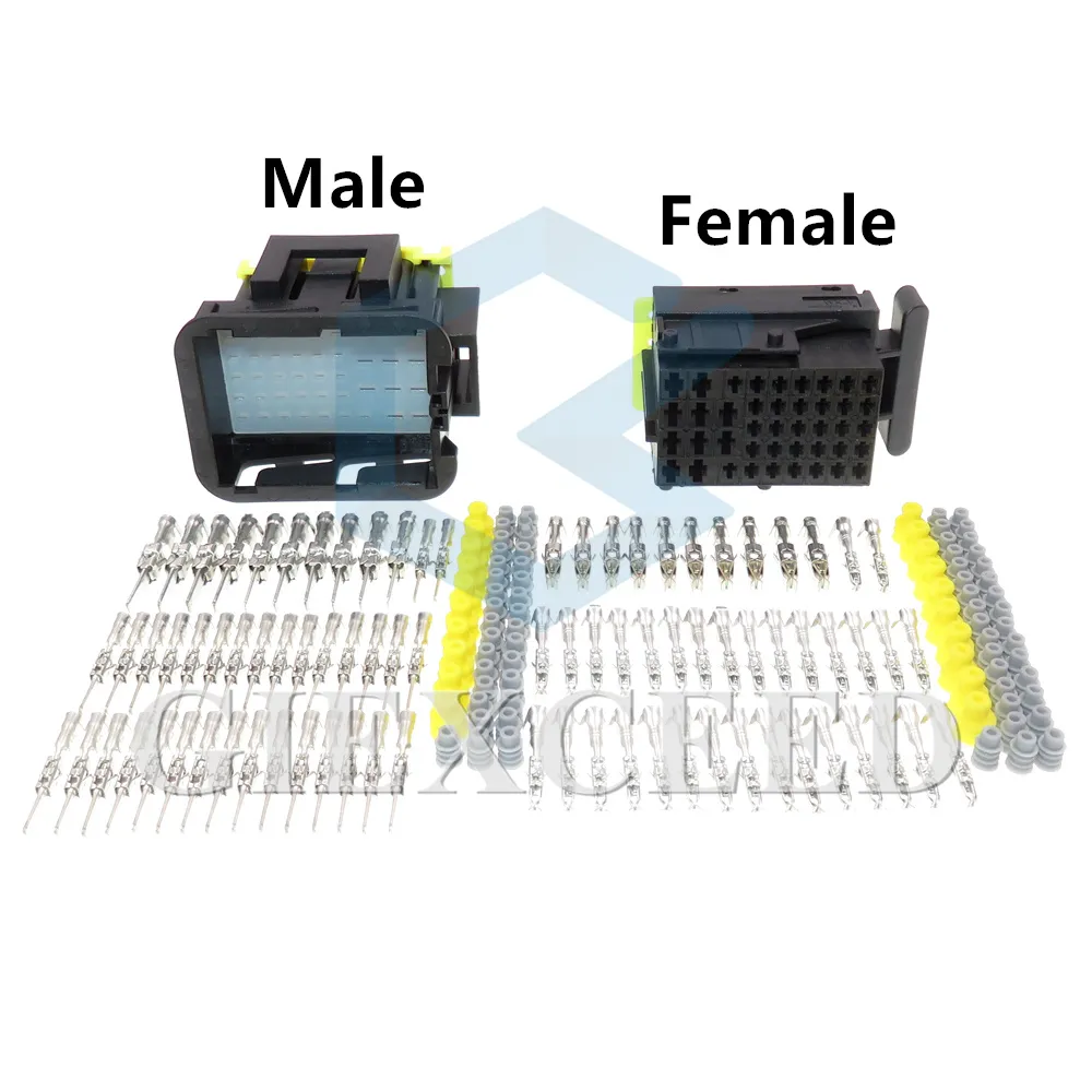 42 Pin Waterproof Automotive Electrical Connector Assembly for Car ECU ...