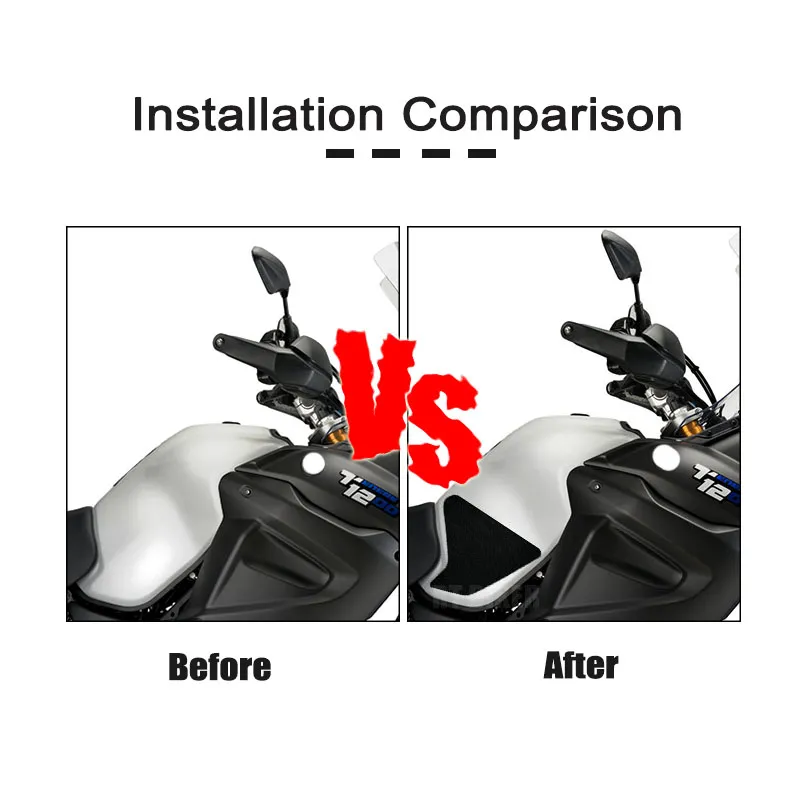 XT1200Z Super Tenere Side Tank Protector Sticker Gas Knee Grip Pad ...