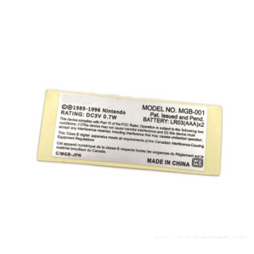 DHgate.com:Enhanced High-Quality Back Stickers for GameBoy/GBA SP ...
