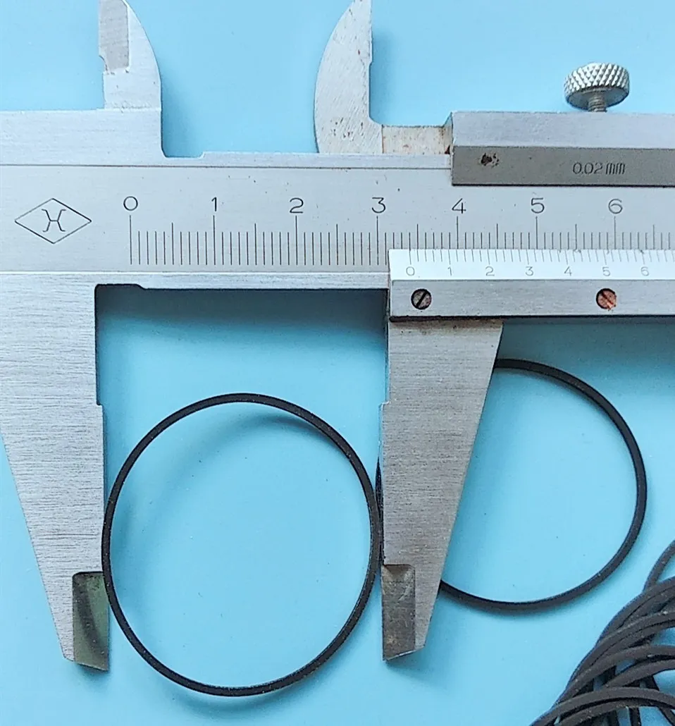 1 mm square drive belts for repeater tape recorders, cassette decks, CD ...