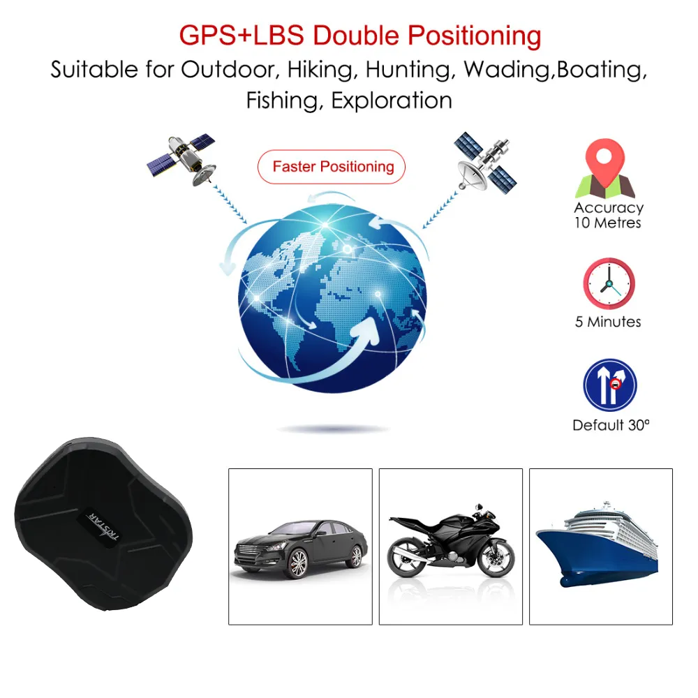 2G GPS Tracker Car 1500mAh, TKSTAR TK905-Mini GPS Locator, Auto Magnet ...