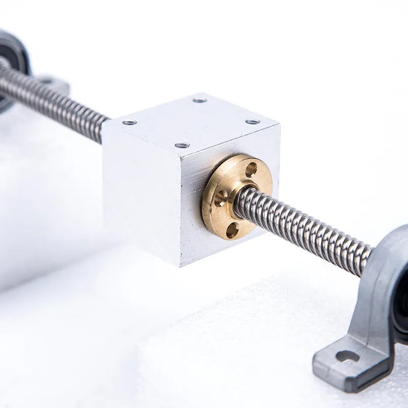 T12 Handwheel Lead Guide Rail Screw Kit for DIY Simple Slide, 12mm Dia ...