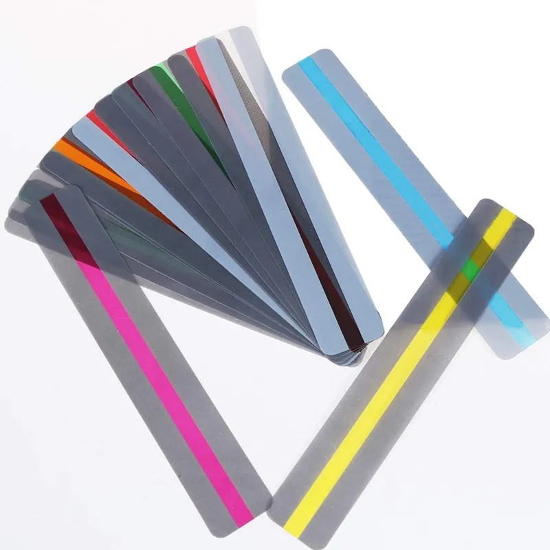Wholesale 20 Pack Reading Guide Strips Colored Overlay Highlight ...