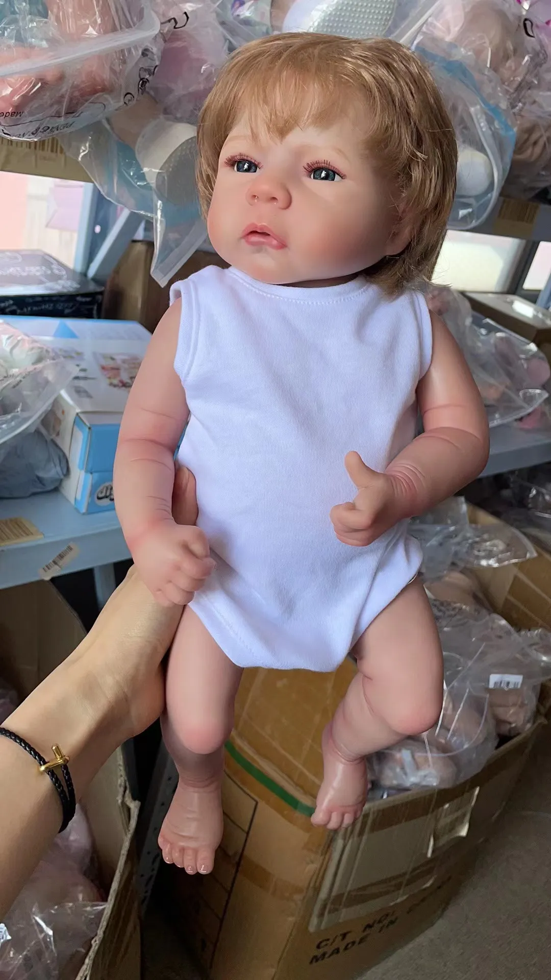46cm Lifelike Reborn Baby Dolls, Full Silicone Body Toy for Children ...