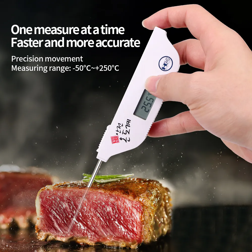 TM1000 Waterproof Digital Food Thermometer with Long Probe, Instant ...