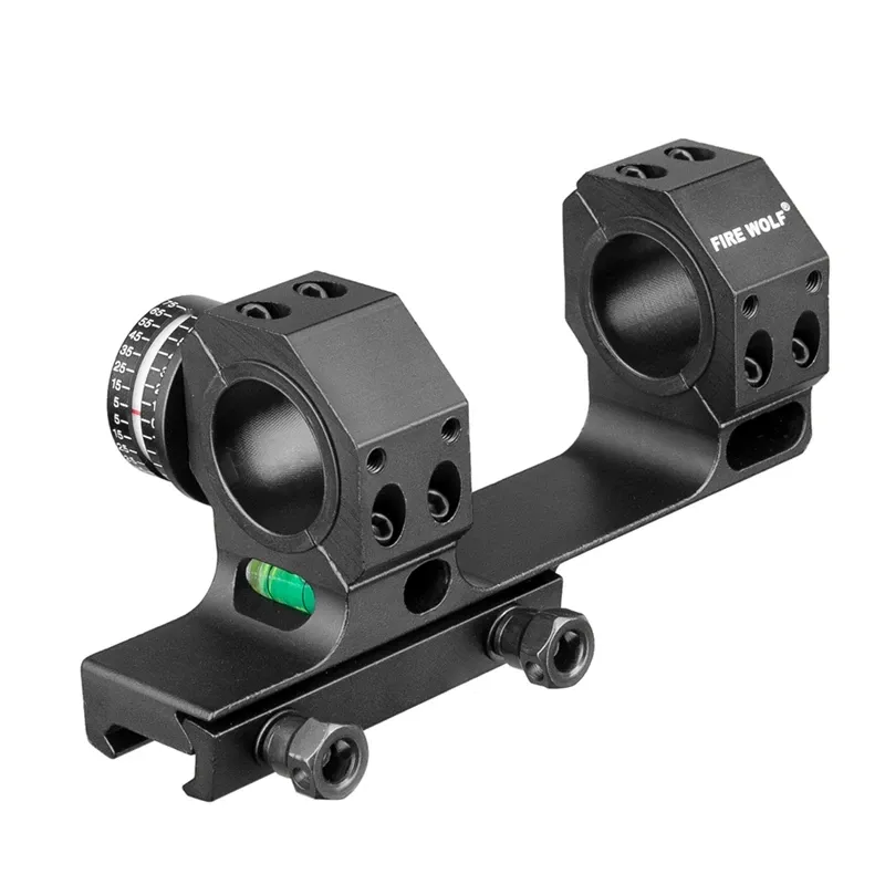 FIRE WOLF Bubble Level Rifle Scope Mount Hunting Holder Mounts 25.4/30 ...