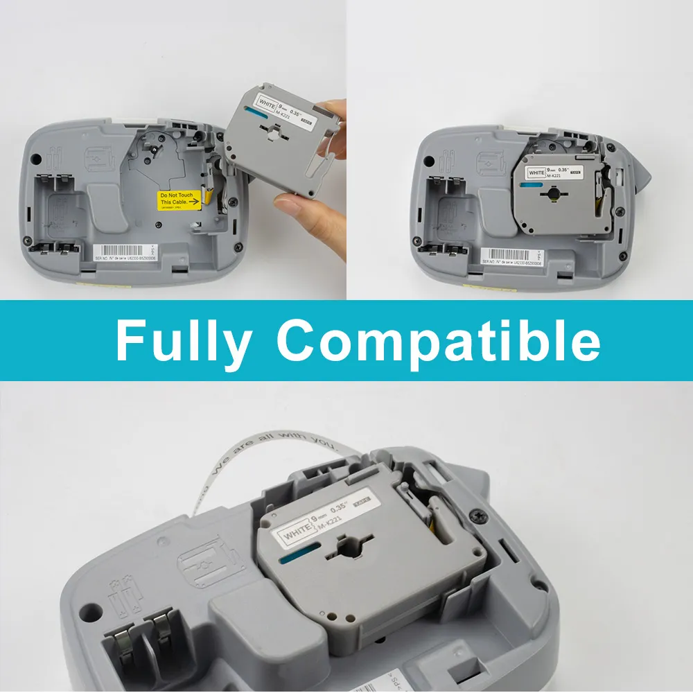 MK231 Label Tape Replacement for Brother MK-231 MK-131 MK-631 Tapes ...