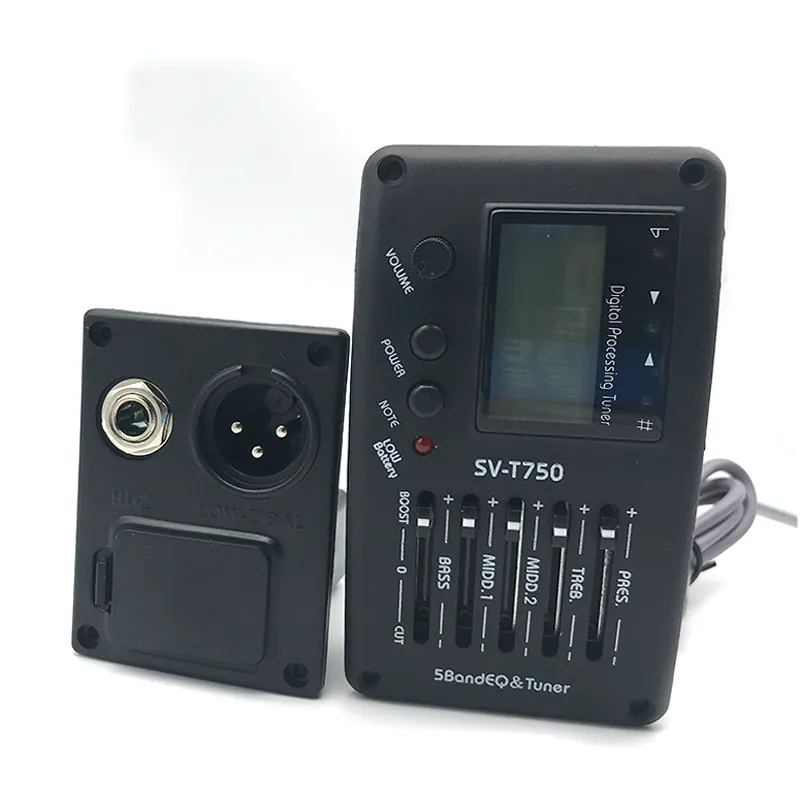 Acoustic Guitar Built In Tuner Preamp Equalizer With 4 Band EQ, Piezo ...