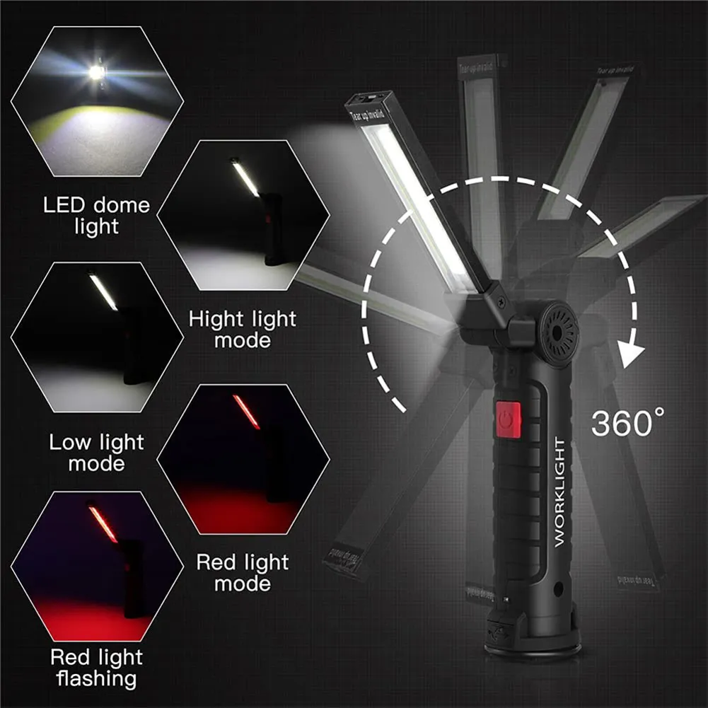 DHgate.com:Waterproof COB LED Tactical Flashlight, USB Rechargeable ...