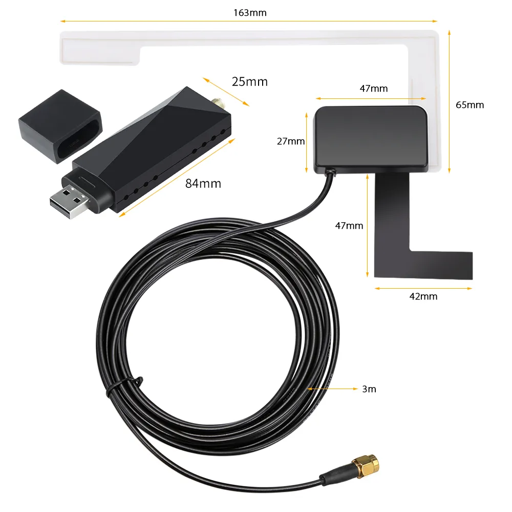 Android Car Radio USB DAB+ Tuner - Digital Radio Receiver with Antenna ...