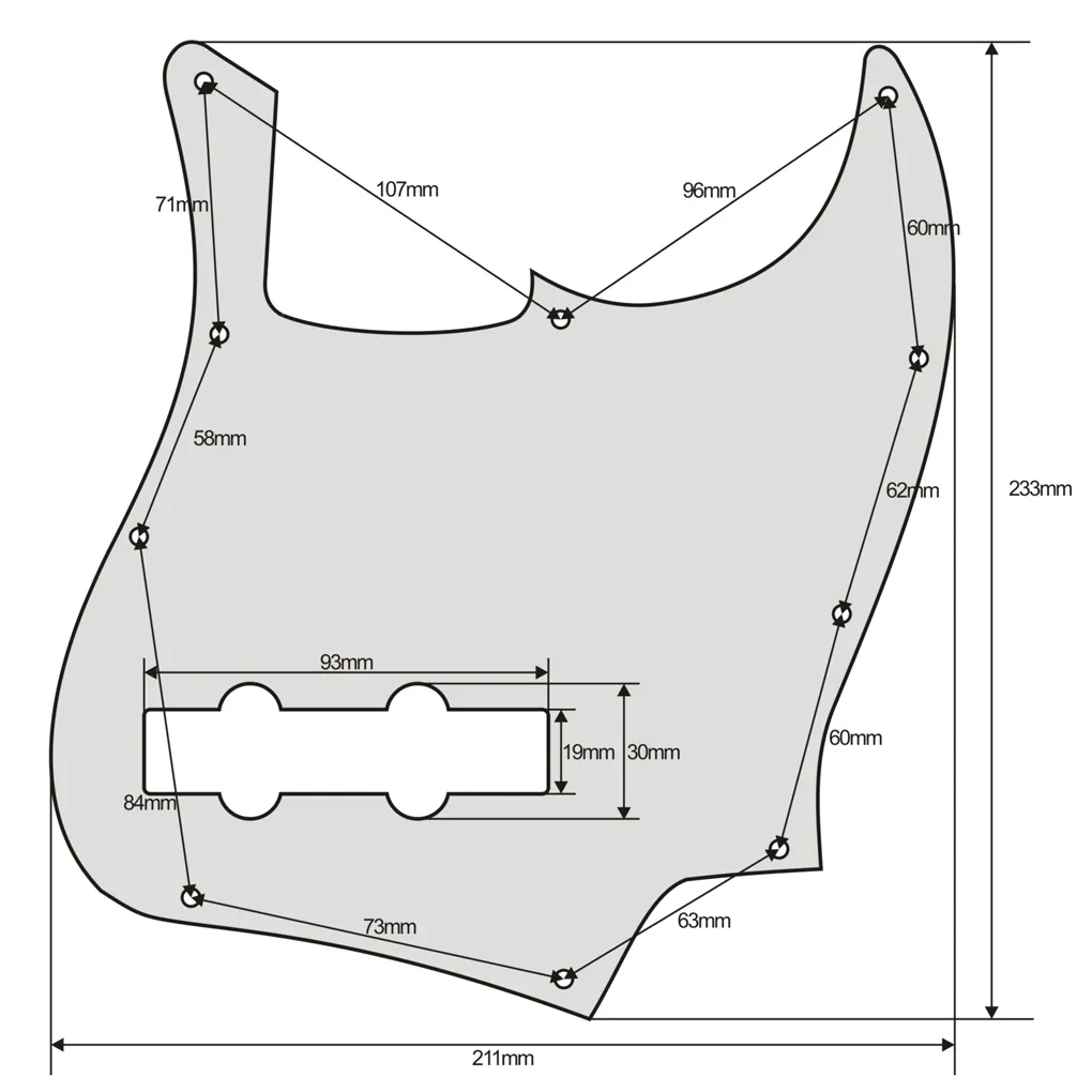FLEOR Tortoise Shell Bass Pickguard JB Bass Pick Guard Scratch Plate ...