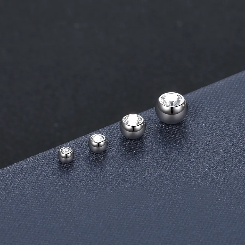 Titanium DIY Screw Ball Replacement 10/20/Tongue Barbell Labret Lip ...