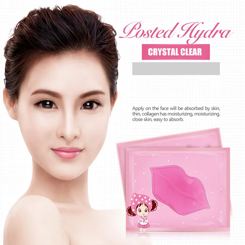Crystal Collagen Gel Anti-Aging Lip Patches - Moisturizing, Brightening Lip Masks for Beautiful ...