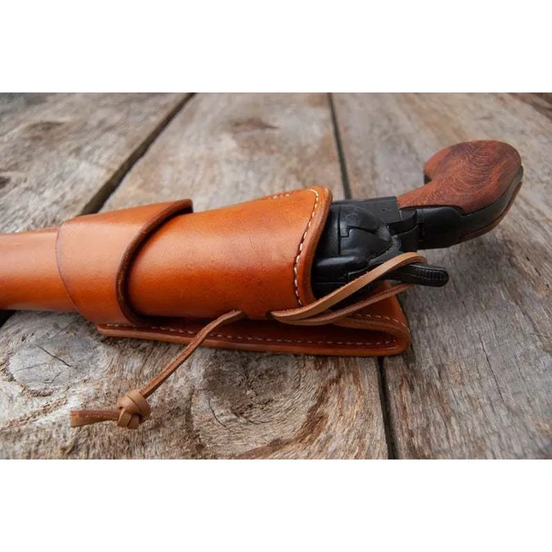 Western Gunfighter Holster Rig For Single Action Revolver PU Leather ...