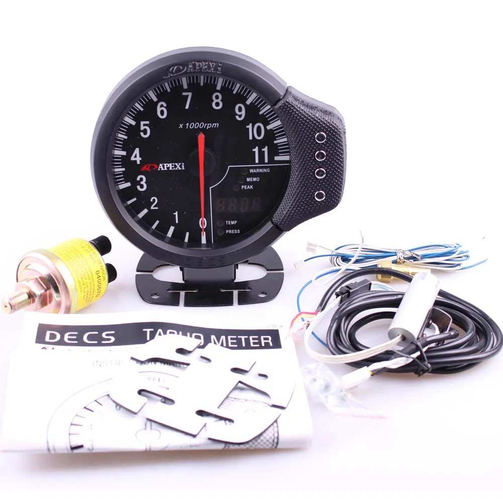 Automotive Water Temperature Gauge Digital Tachometer For Car: 4.7 3 In ...