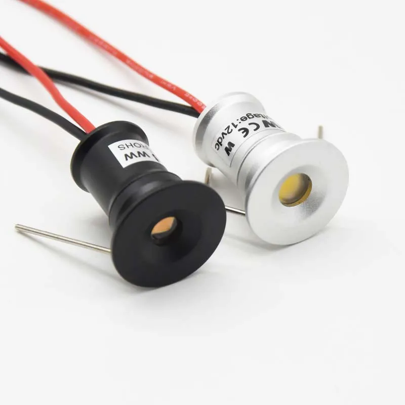 Dimmable Led Spot Downlight 12V 1W Ceiling Light Black White Silver ...