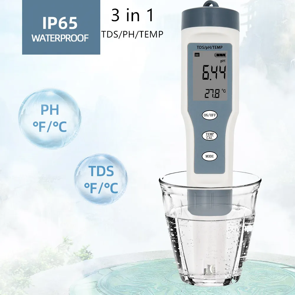 PH ORP Meter PC-101 Digital Water Quality Monitor for Aquarium and Pool ...