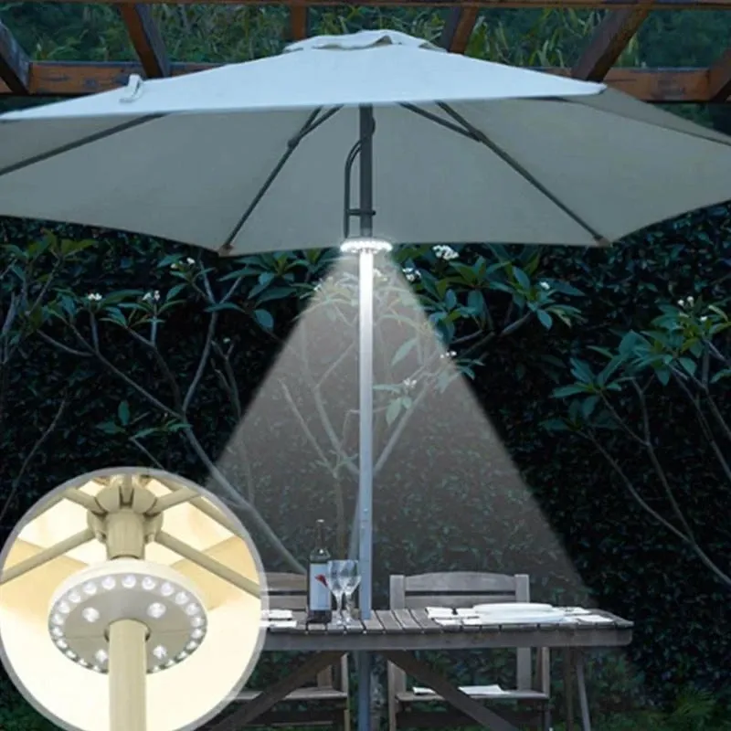 DHgate.com:Waterproof Patio Umbrella LED Light, 28 Pole Tent Camp Light ...