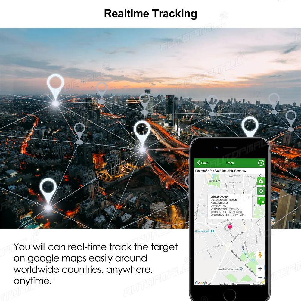 Advanced GPS Tracker with Real-Time Tracking, Voice Monitoring, SOS ...