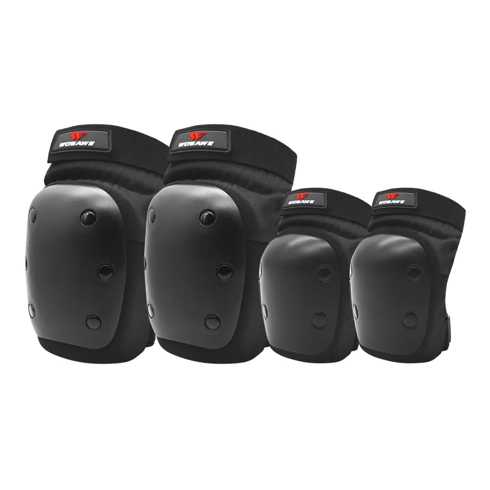 WOSAWE Motorcycle Knee and Elbow Protective Pads Set with Plastic ...