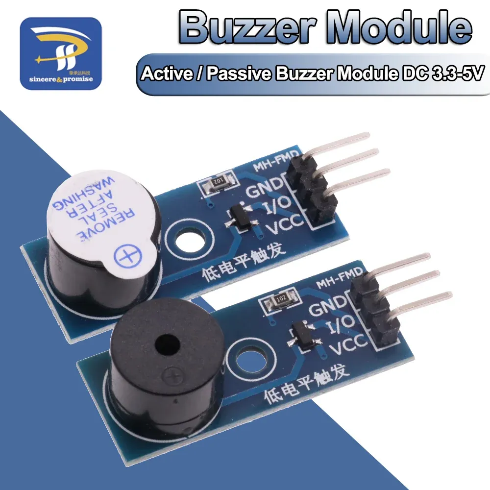 Buzzer Module: 3.3 5V DC Passive Buzzer Sound Button For Arduino, Smart Car DIY Kits & Low Level ...