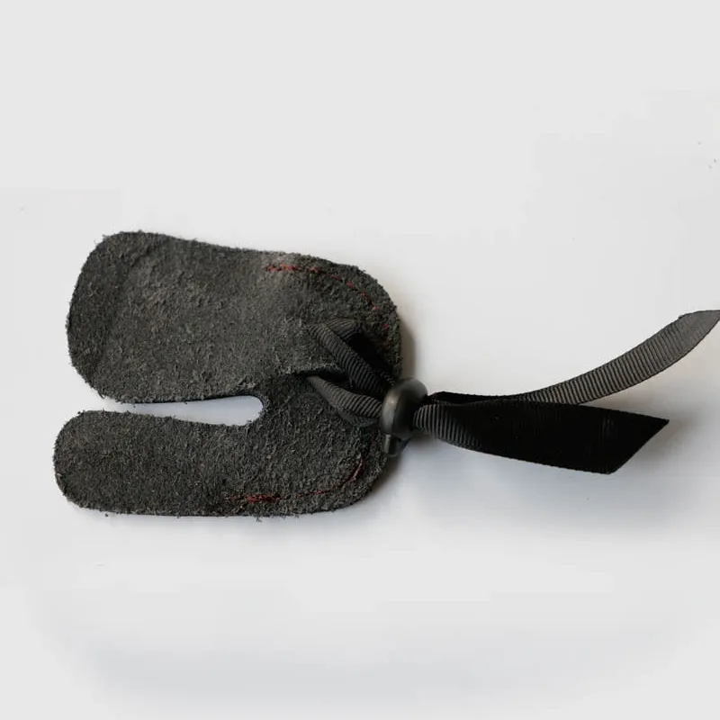 Leather Archery Hunting Accessory Finger Protective Guard Protector ...