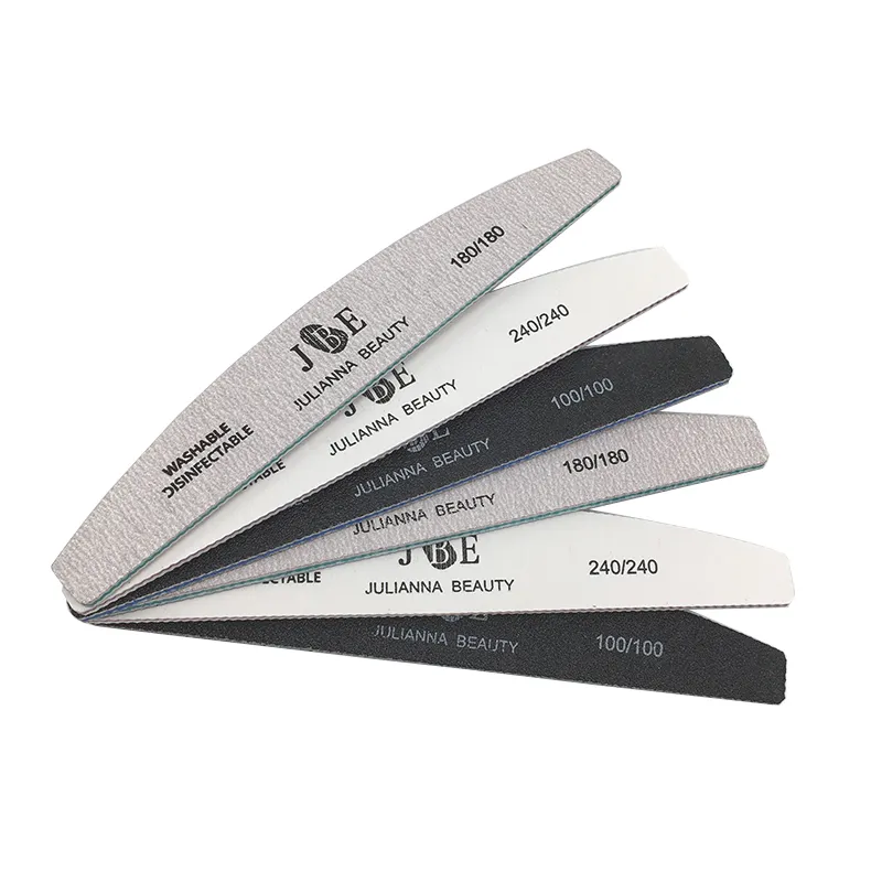 Professional Nail Files & Blocks for Manicure, 100/180/240 Grit ...