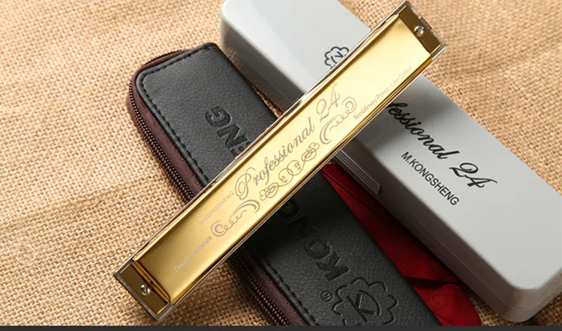 DHgate.com:24-Hole Tremolo Harmonica: Woodwind Instrument Mouth Organ ...