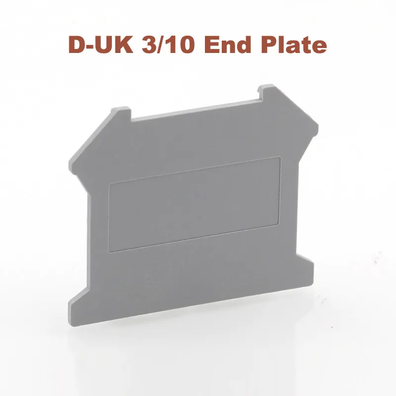 50/D-UK3/10 End Plate Din Rail Screw Type Terminal Block UK-3N UK-5N UK ...
