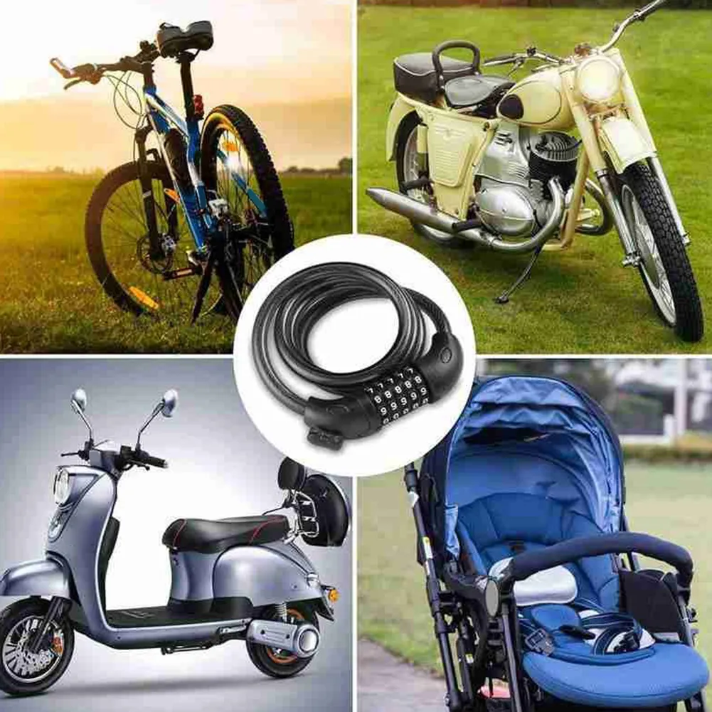 DHgate.com:Colorful Code Bike Lock, Anti-Theft Combination Cable Lock ...