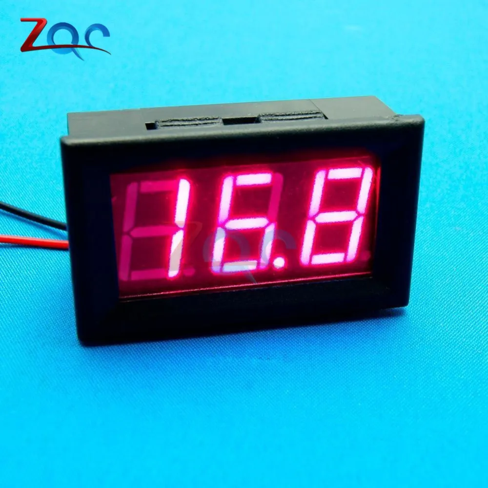 5-120V Mini LED Digital Voltmeter for Vehicle Battery Monitoring, 0.56 ...