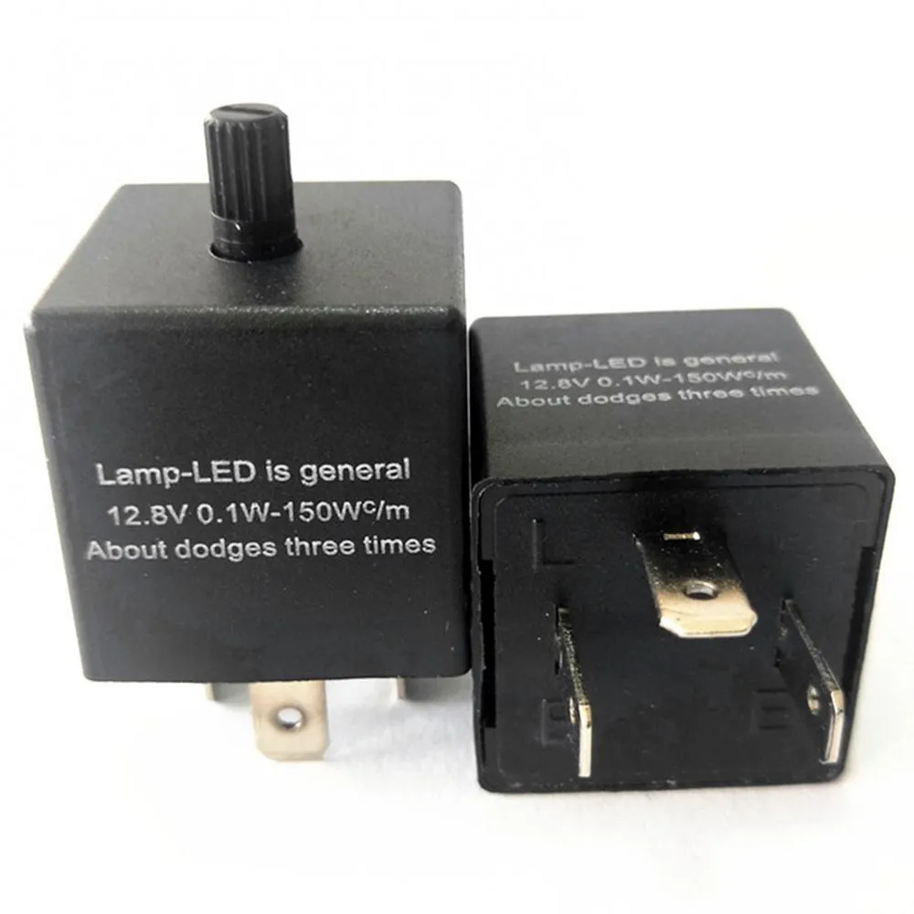 Motorcycle LED Turn Signal Indicator Blinker Flasher Relay Light 4-Pin ...