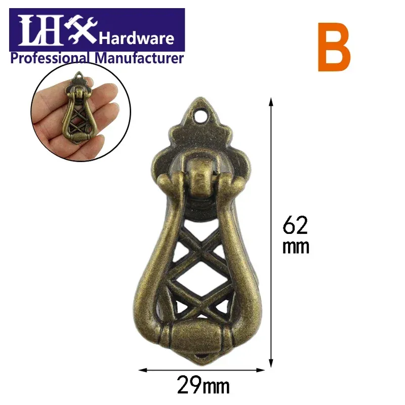 Furniture Handle Tab Zinc Alloy Vintage Style for Jewelry Box DIY ...
