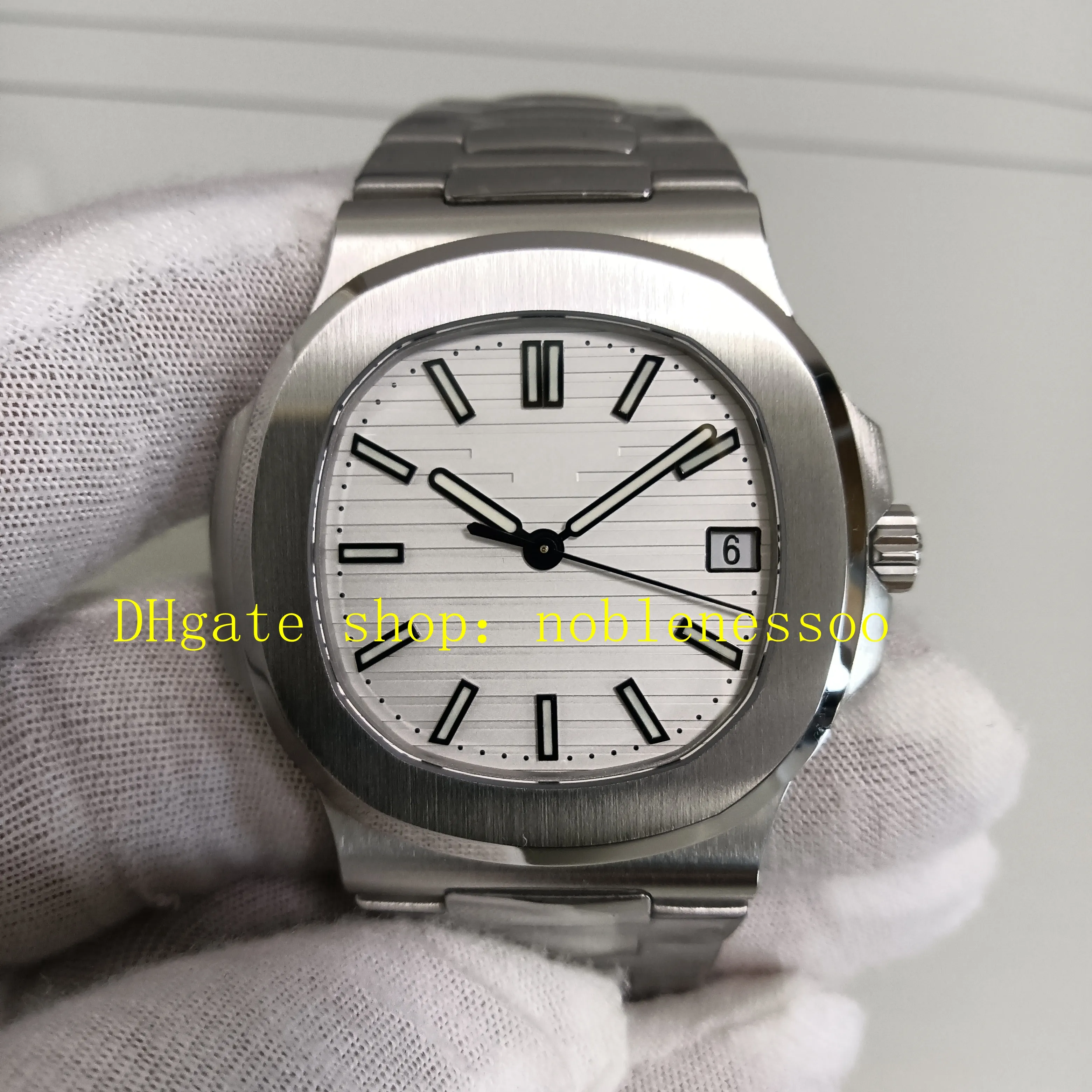 Real Photo Men's 40mm 904L Steel Bracelet Automatic Sport Watch With ...